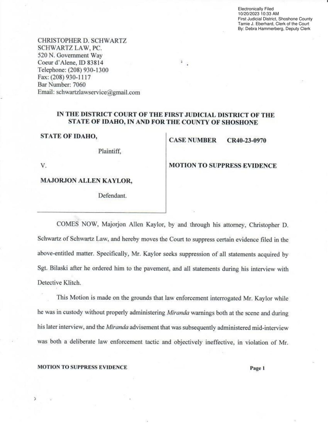 Court Docs: Man accused of killing family of 4 in Kellogg claims ...