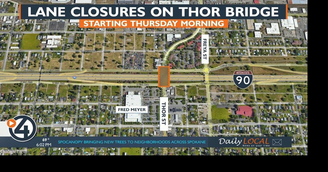 Lane closures coming to the Thor Street bridge | News | kxly.com