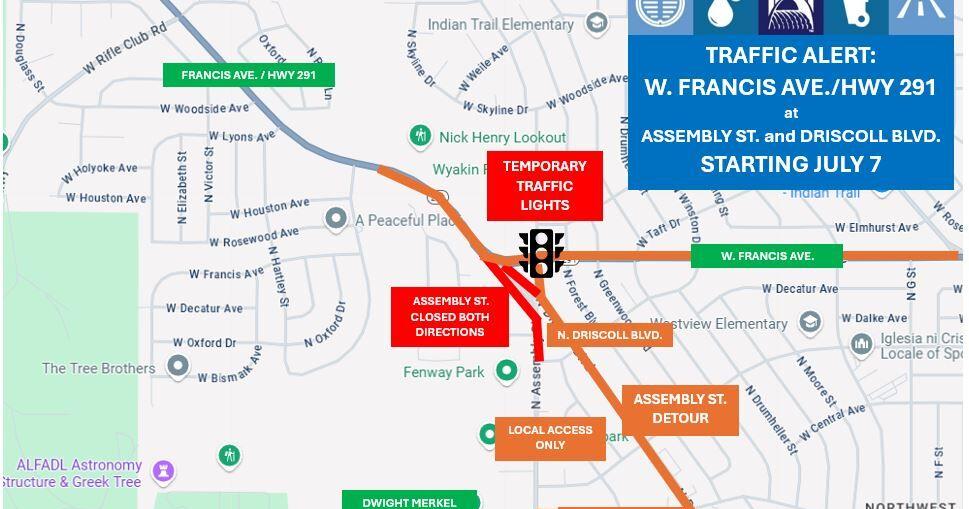 Spokane Traffic Changes: NW Infrastructure Project Next Week – Archyde