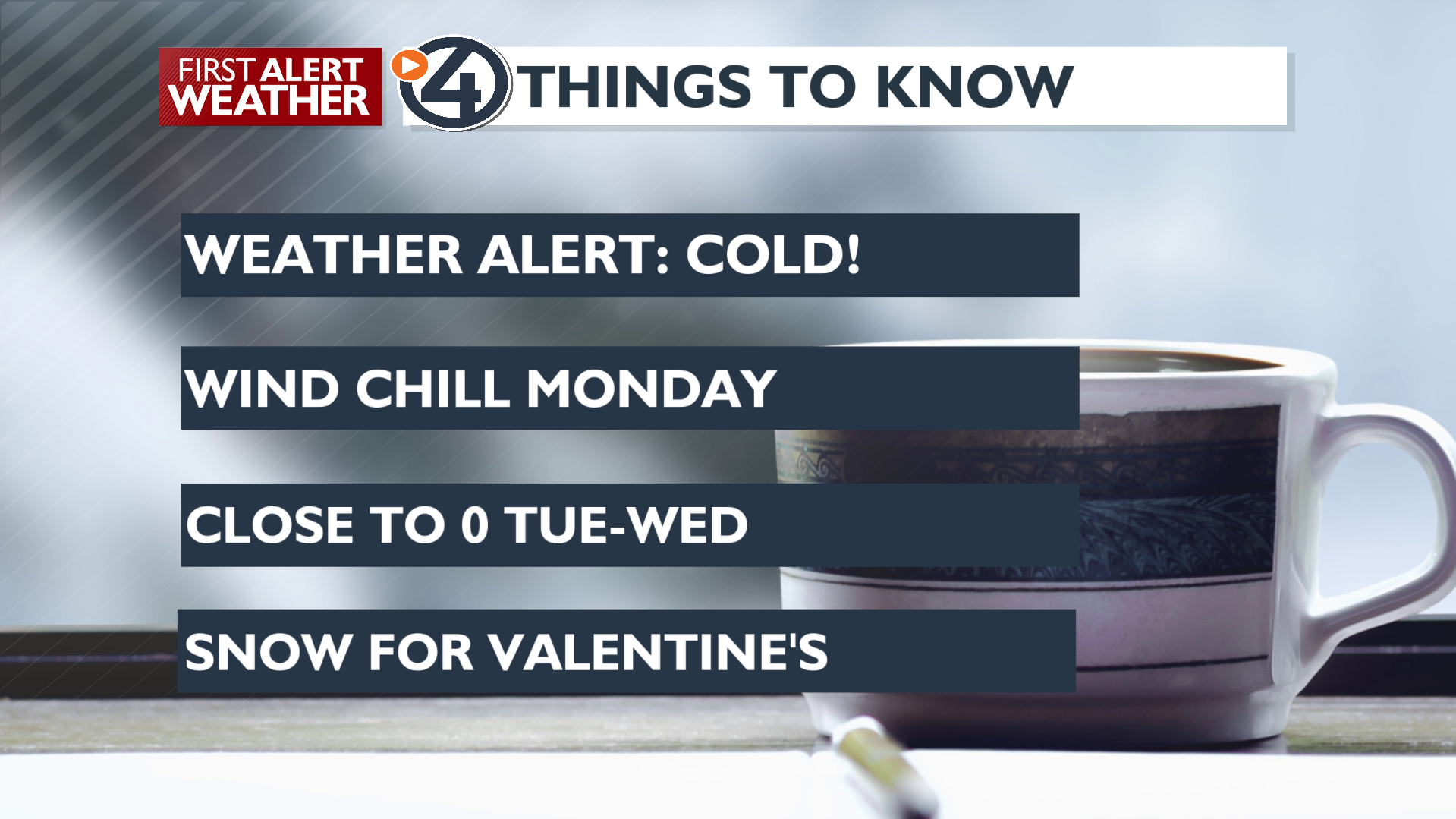 Weather Alert Day today through Wednesday, due to cold nights, when we ...