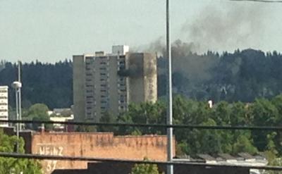High-rise fire hits Park Tower Apartments | Spokane | kxly.com