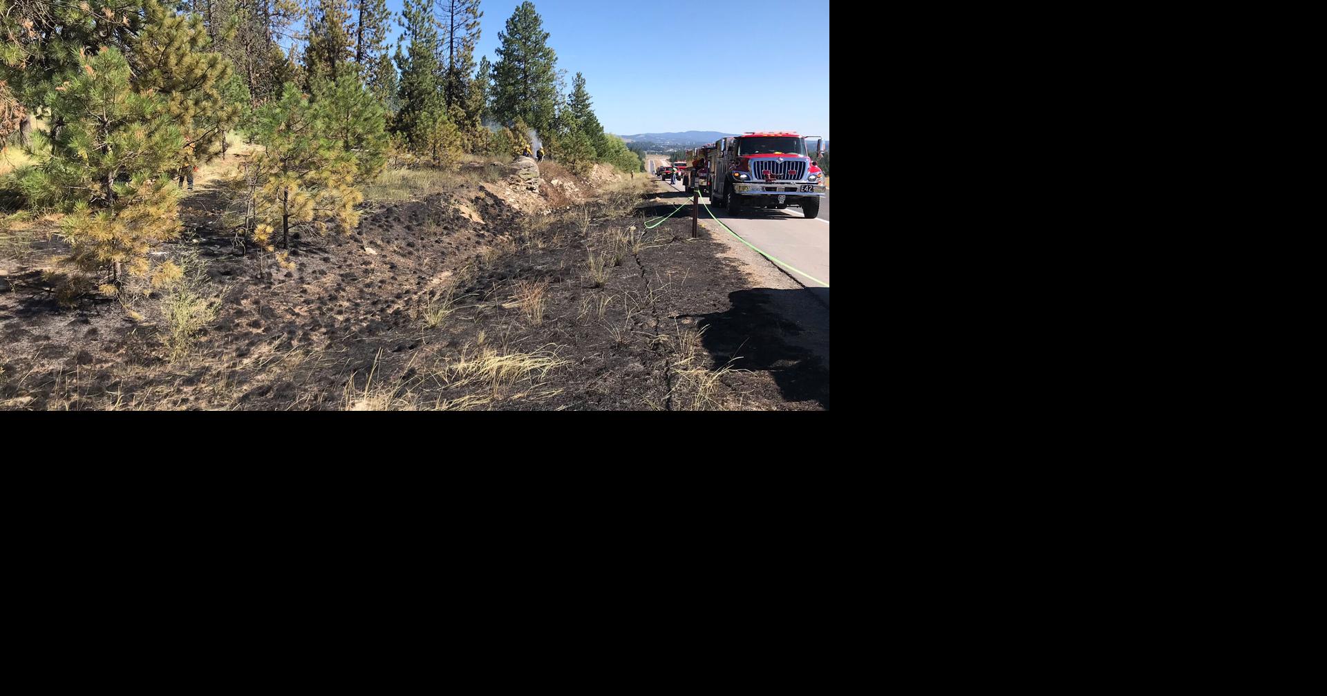 Spokane County Fire contains several brush fires on 395 north of ...
