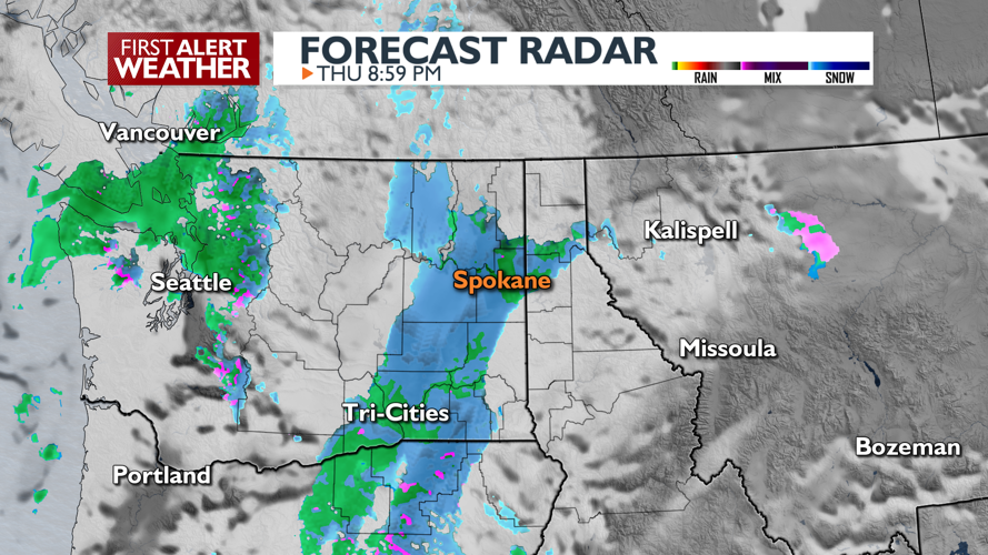 Clouds then light snow and rain, find out when the wet will hit - Mark ...