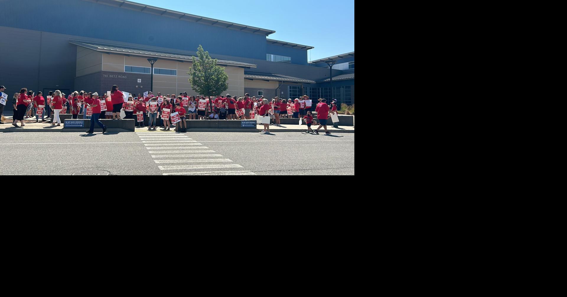 Cheney teachers rally for better pay, smaller class sizes and more ...