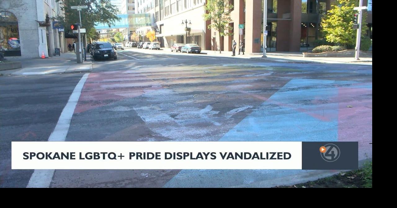 Pride crosswalks and local non-profit vandalized overnight | News ...