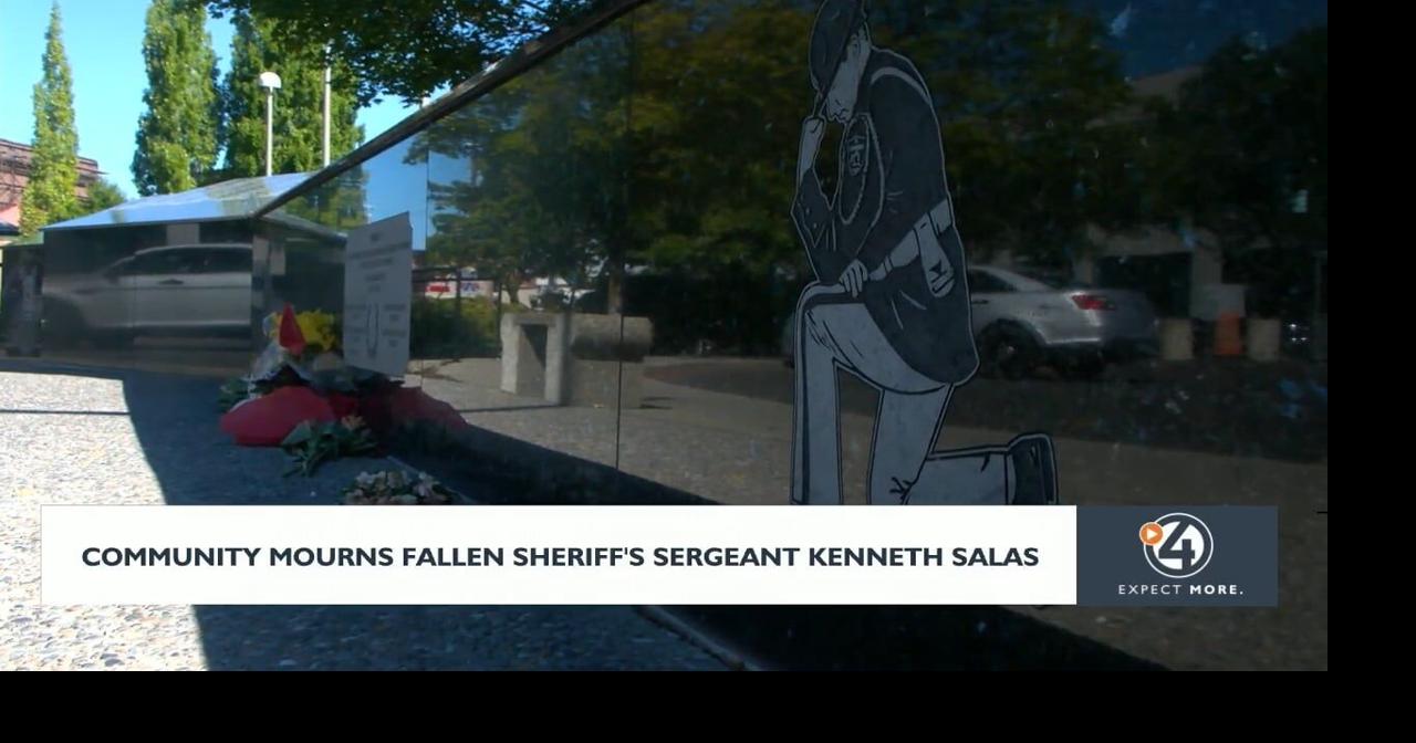 Community mourns fallen sheriff's sergeant Kenneth Salas | Video | kxly.com