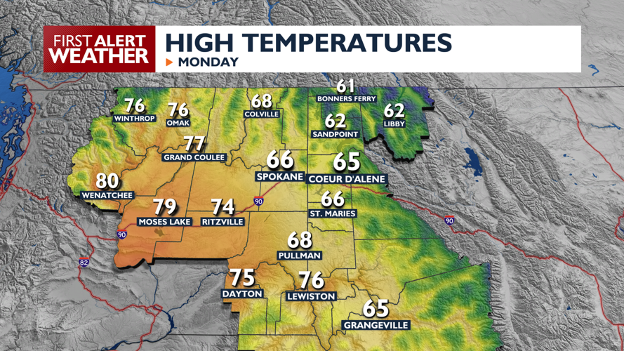 Cloudy Monday skies will eventually lead to a few showers | News | kxly.com