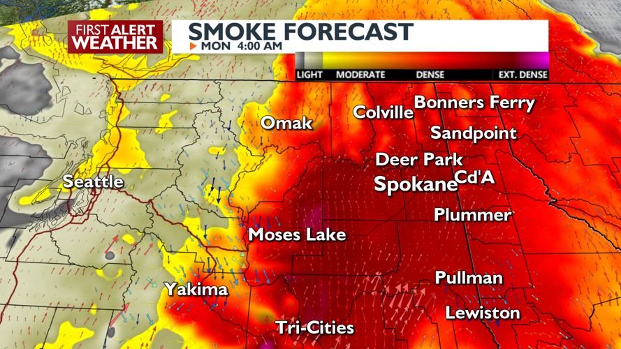 Hazardous smoke hangs in the air again today – Mark | Forecast | kxly.com