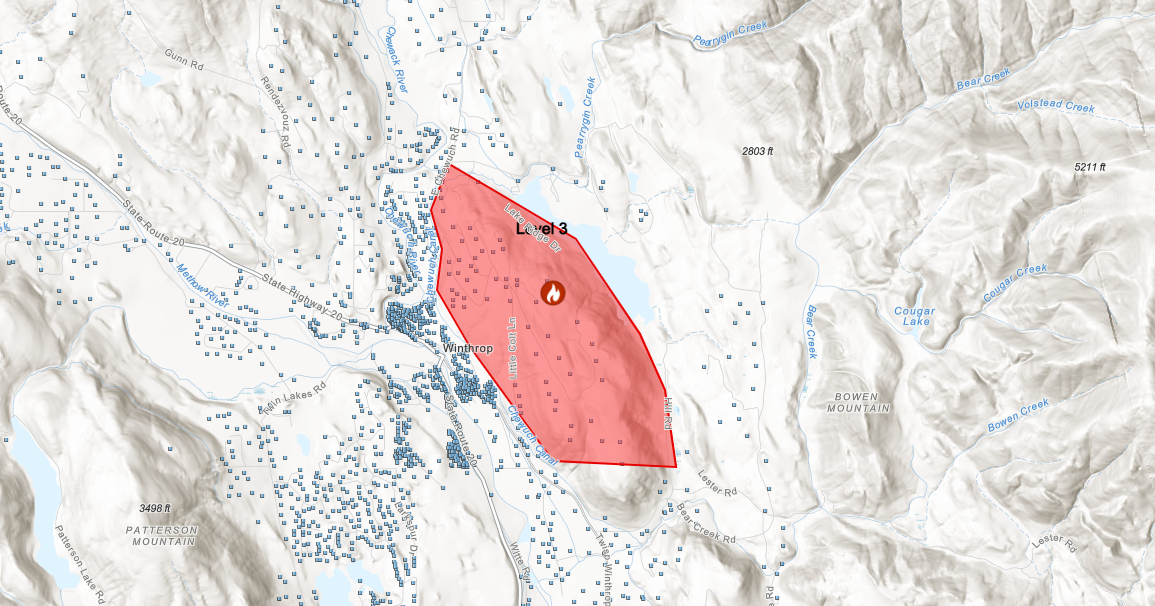 Evacuations issued for fast-moving wildfire near Winthrop | News | kxly.com