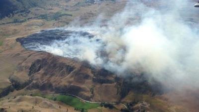 ‘South Pine Fire’ burns 240 acres southwest of Tonasket, Level 2 ...