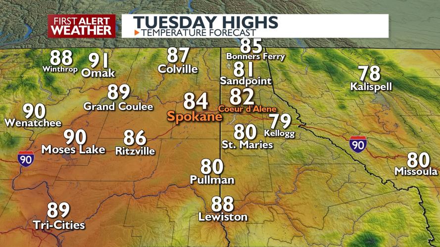 Partly cloudy overnight Monday, but the showers and thunderstorms will ...