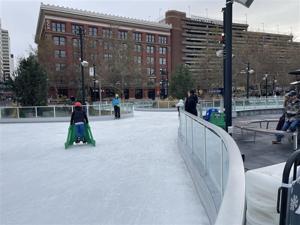 Spokane ice skaters celebrate season opening of Numerica Ice Ribbon ...