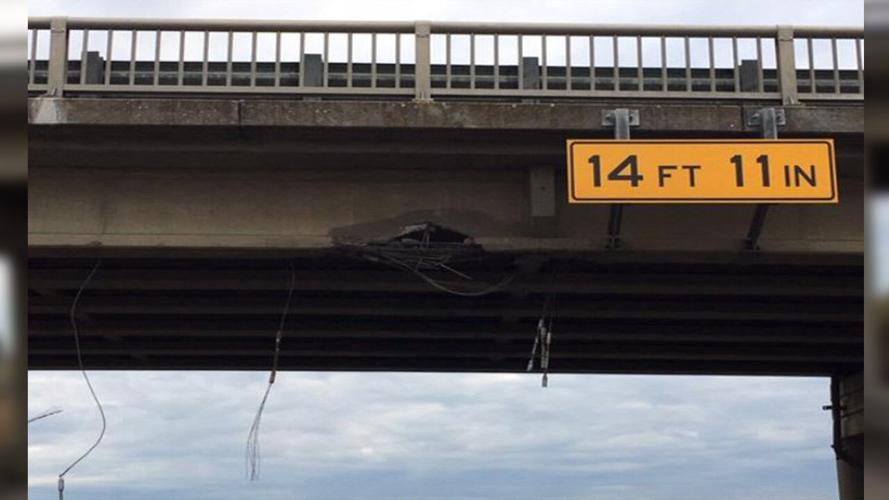 PHOTOS: Semi slams into I-90 overpass, causes damage | Local News ...