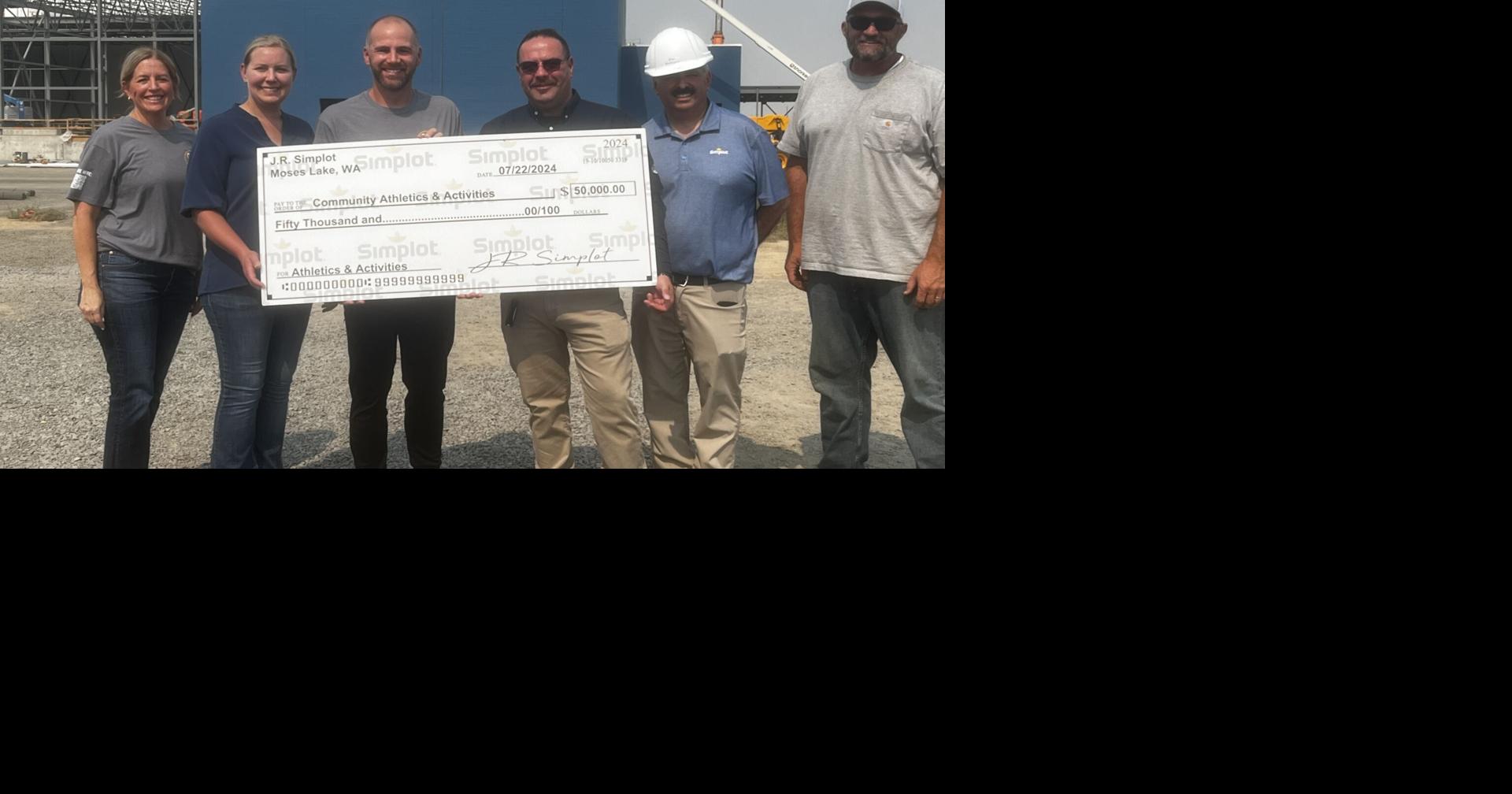 Simplot donates $50,000 to support Moses Lake student activities | News ...