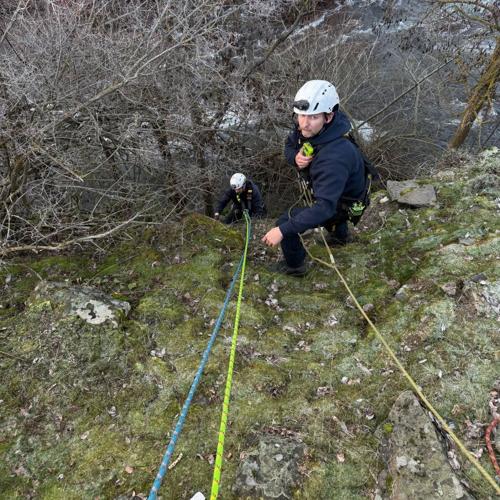 Spokane firefighter rescue injured dog from cliff on New Year's Eve ...