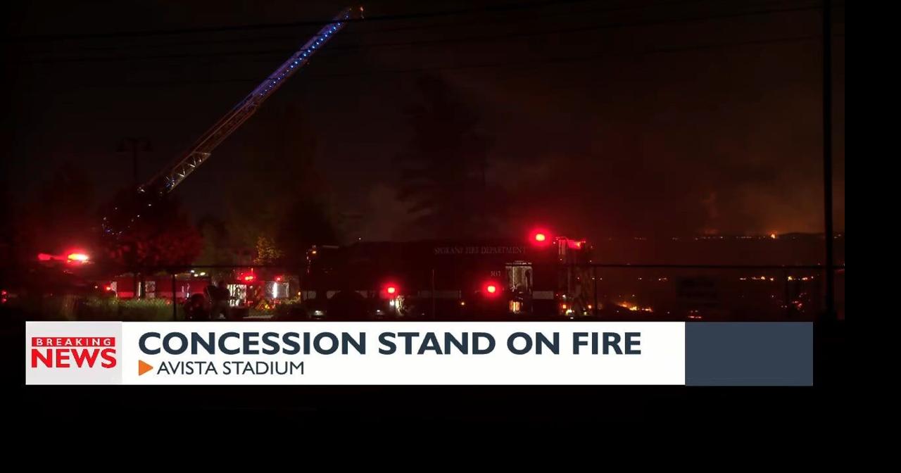 Avista Stadium concession stand destroyed in fire | Video | kxly.com