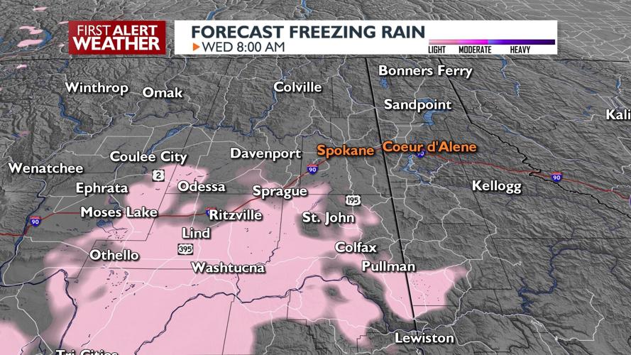 🌨️Light snow, rain and possible freezing rain for the Wednesday morning ...