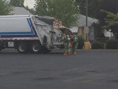 Acid in trash truck prompts HazMat response | Spokane | kxly.com