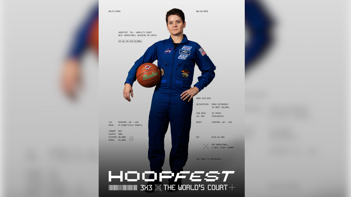 Spokane astronaut Anne McClain featured on 2026 Hoopfest poster ...