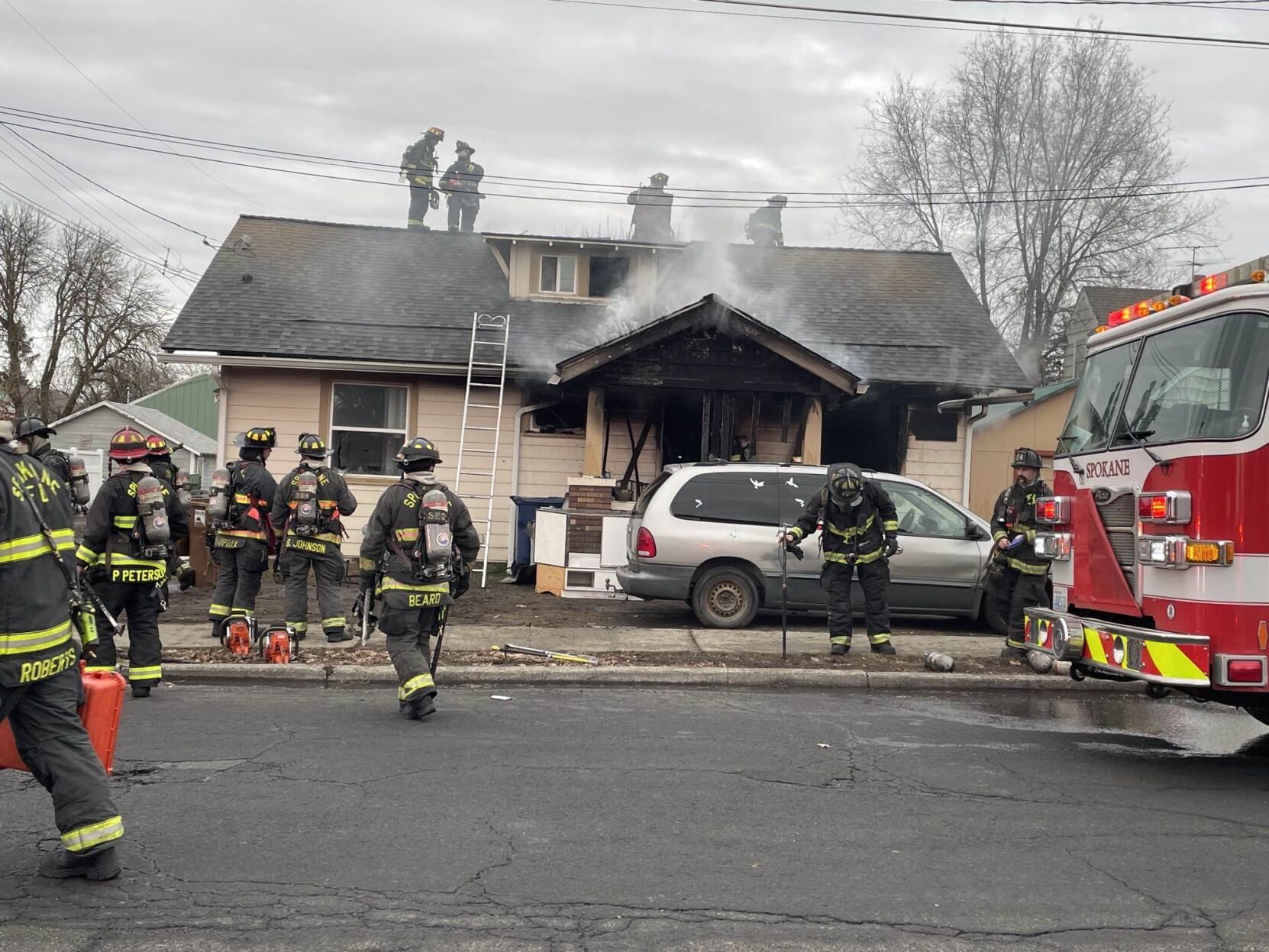 Fire causes extensive damage to house in Northwest Spokane | News ...
