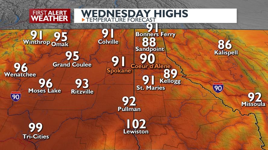 🥵After a quick break from the heat, the 90s are back in the forecast ...