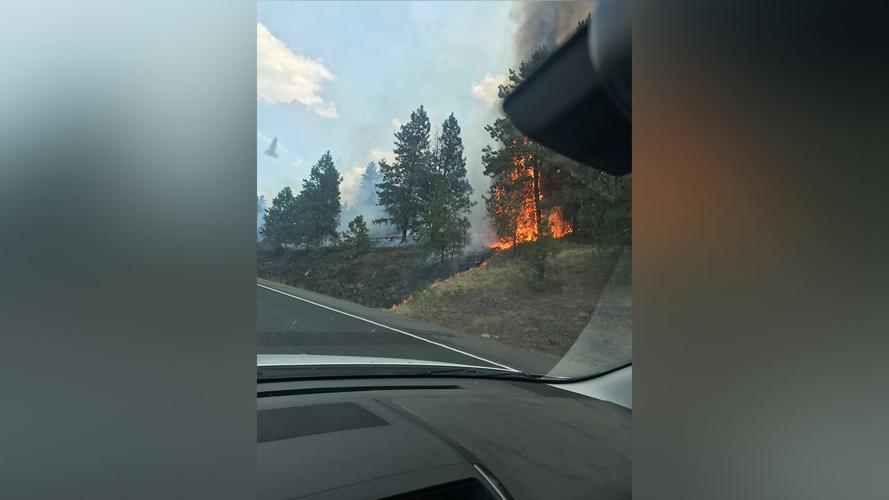 UPDATE: I-90 back open following fire near Cheney | Firewatch | kxly.com