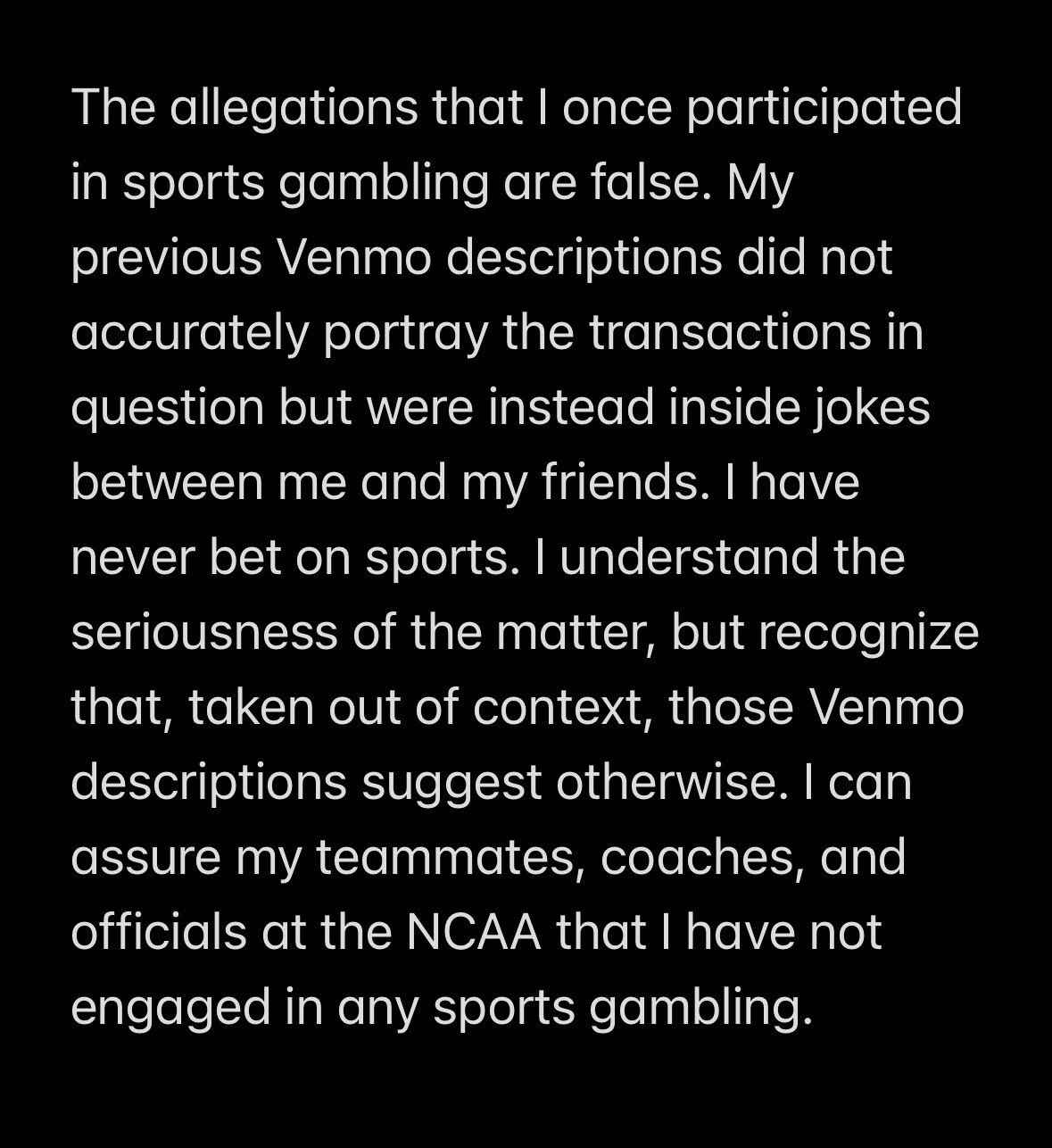 'Inside jokes'; Former WSU quarterback says Venmo descriptions aside ...