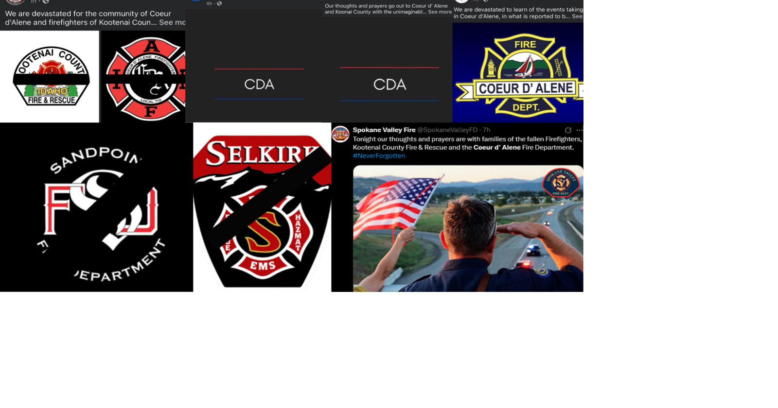 'Deep sorrow'; Inland Northwest first responders show support in wake ...