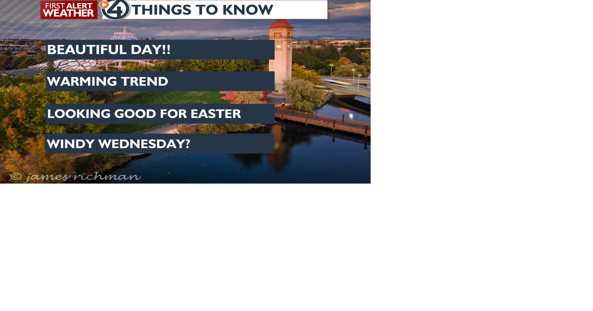 A beautiful start to your work week is in store for your Monday ...