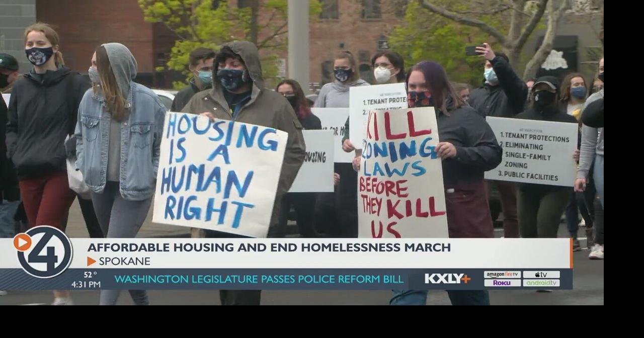 Activists march downtown to end homelessness, advocate for affordable ...