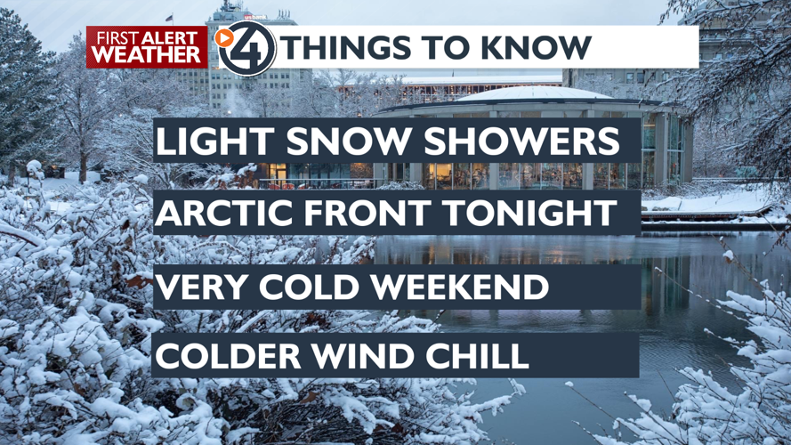 Light Snow then Bitter Cold Conditions through the Weekend | News ...
