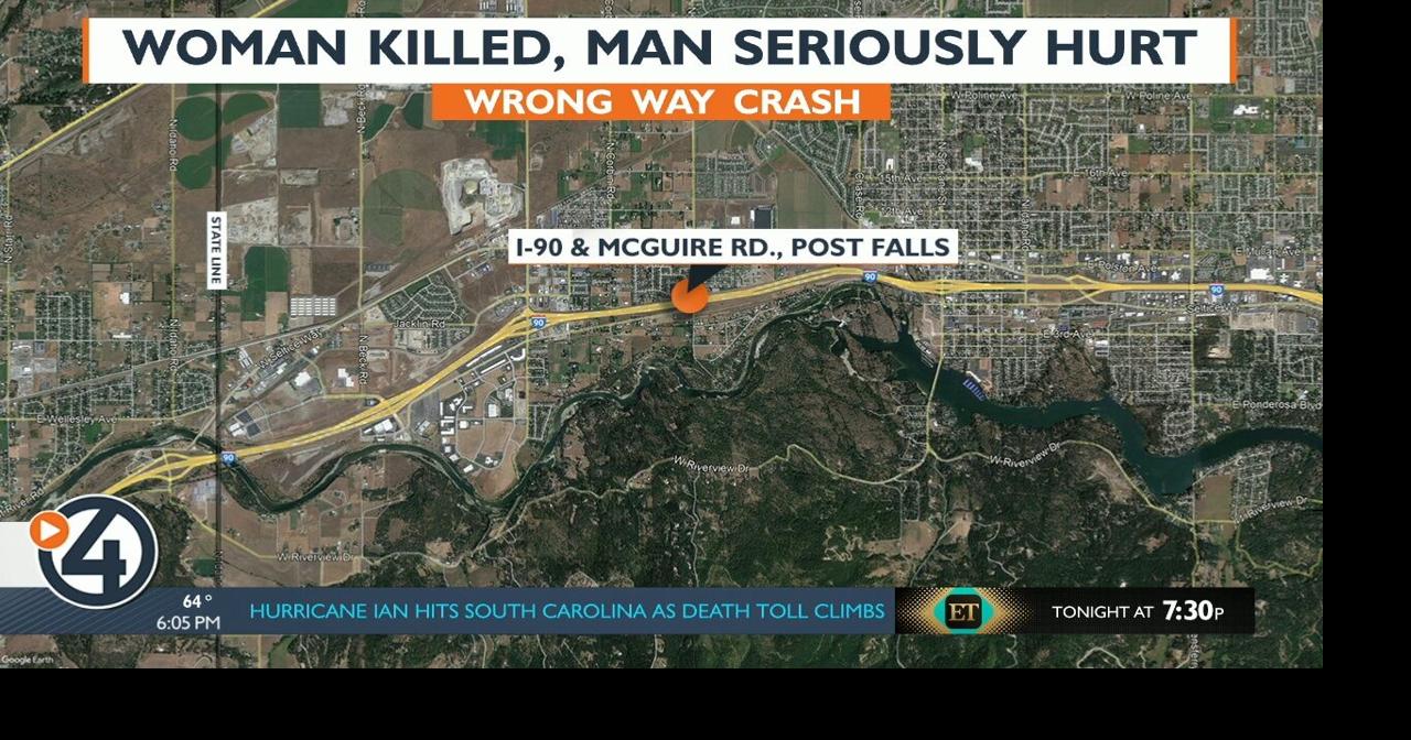 Woman killed in wrong way crash on eastbound I-90 in Post Falls | Local ...