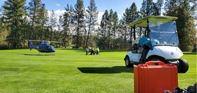 Man airlifted by helicopter from Hangman Valley Golf Course | Local ...