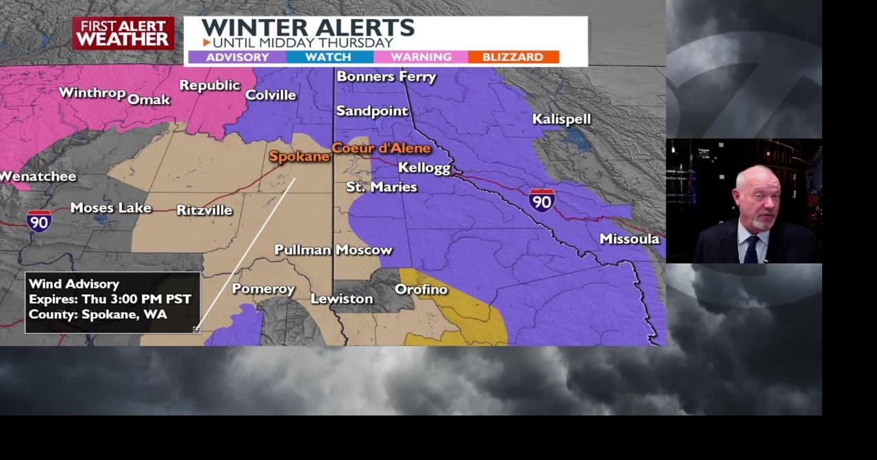 Weather Alert Day for Spokane and Coeur d'Alene forecast for Thursday ...