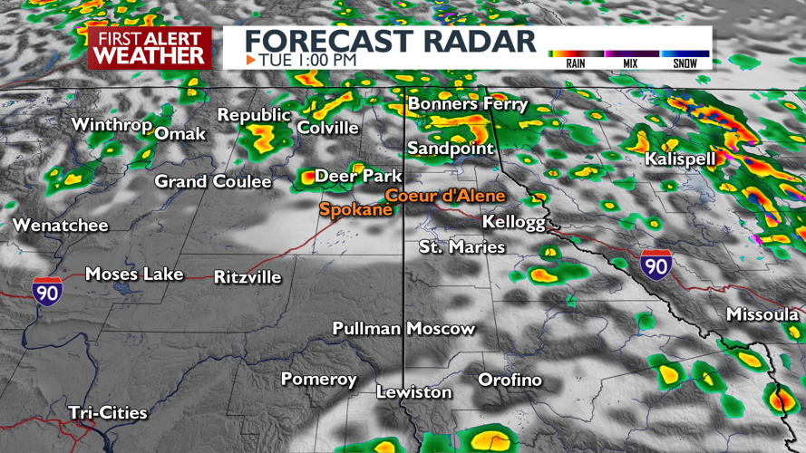 Afternoon showers and scattered thunderstorms then sunny and warmer Wednesday - Mark | News ...