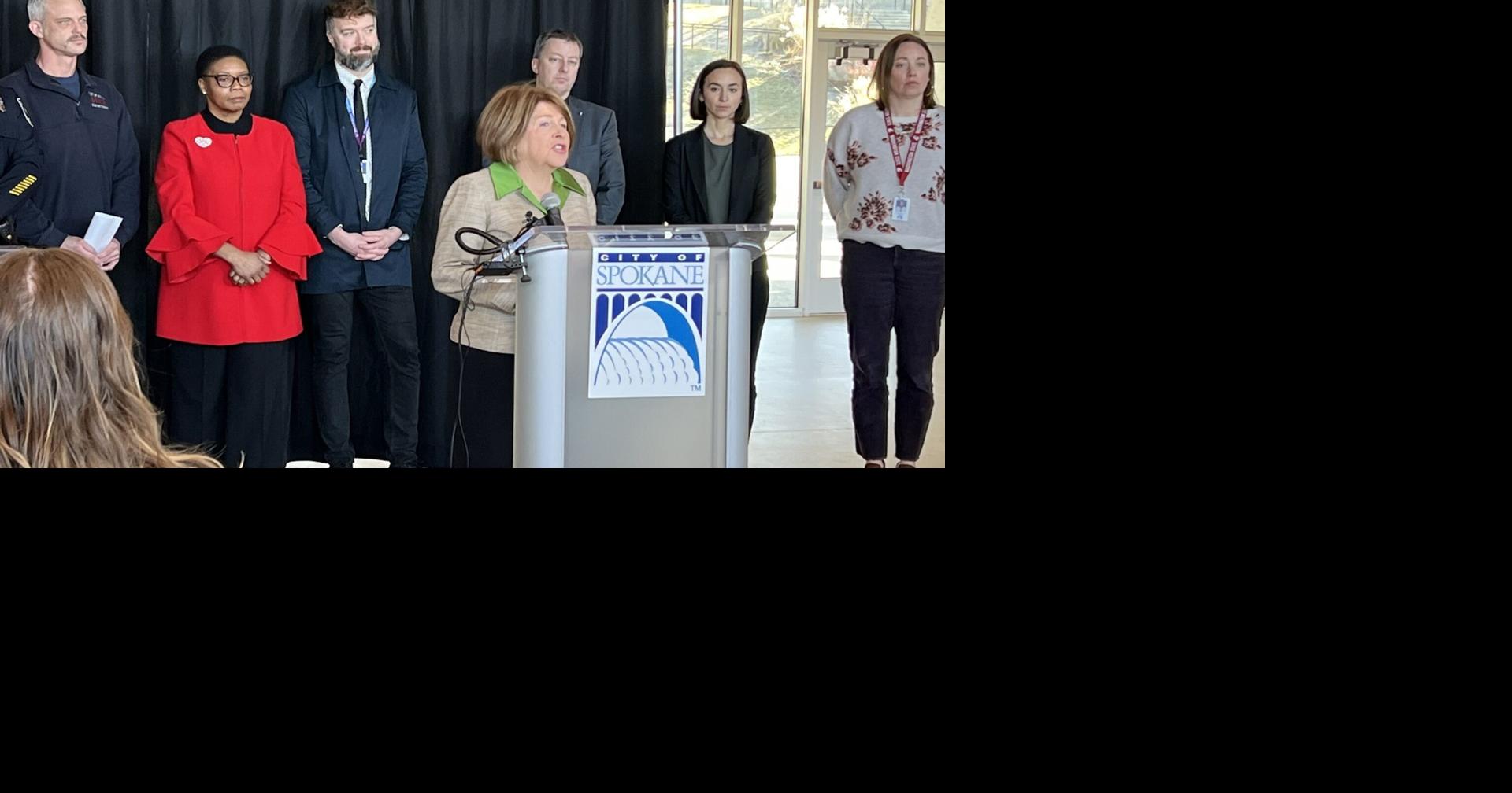 Spokane Mayor Lisa Brown speaks on public safety following recent ...