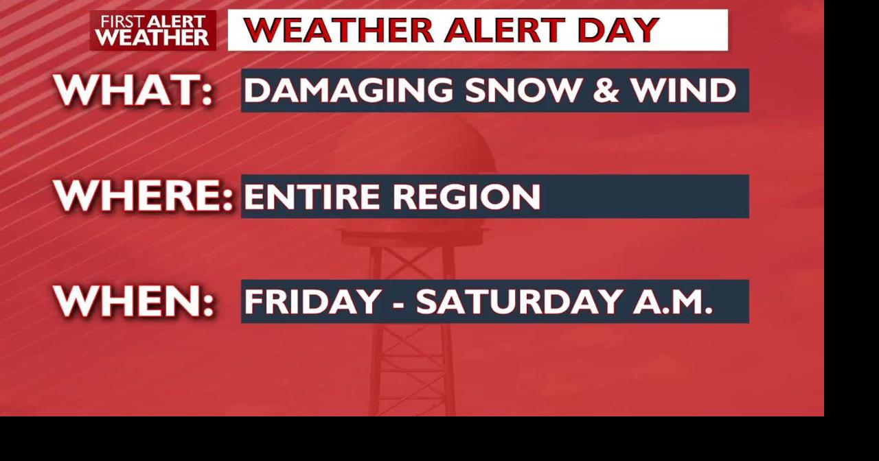 WEATHER ALERT DAY- TODAY: Snow to rain to high winds – Mark | Local ...