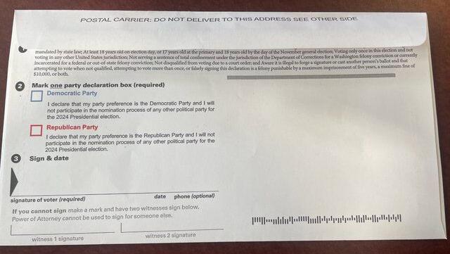 'We follow the rules': Why Washington voters must select voting party ...