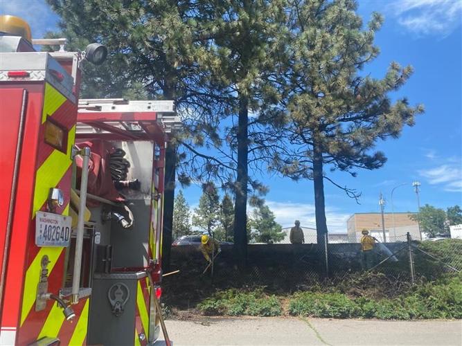 Fire on I-90 near Maple and Walnut is under control | Firewatch | kxly.com