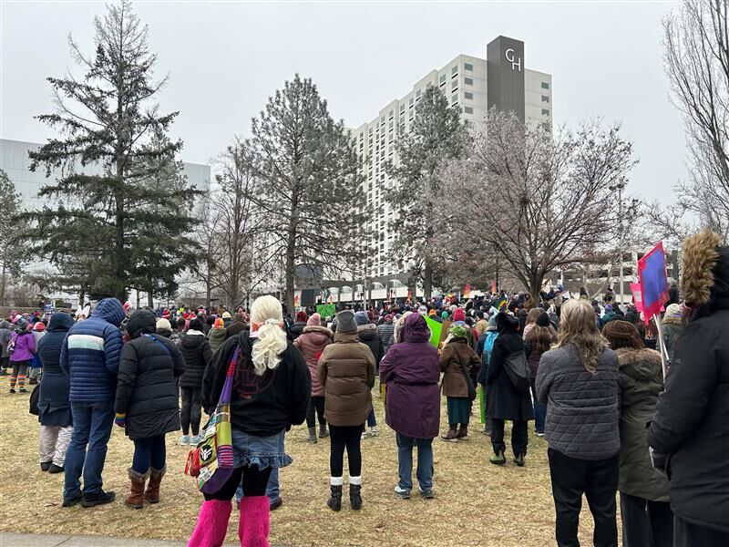 Hundreds rally for unity at Spokane People's March event | News | kxly.com