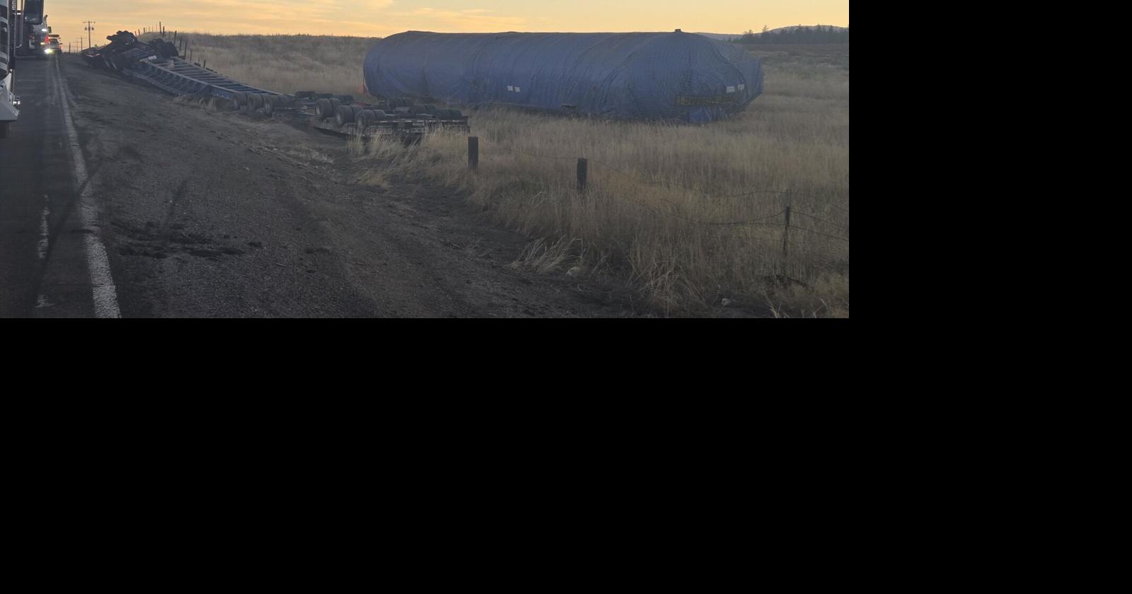 Rolled semi-truck closes SR-231 at Long Lake | News | kxly.com