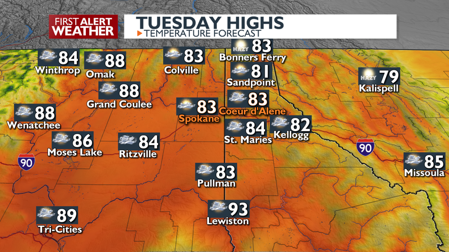 Tuesday sun 🌤️ turns to Wednesday drizzle ☔ | Local News | kxly.com