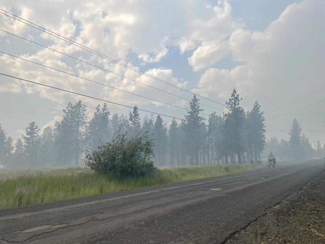 Red Cross setting up evacuation center for Grove Fire at Shriners Event ...