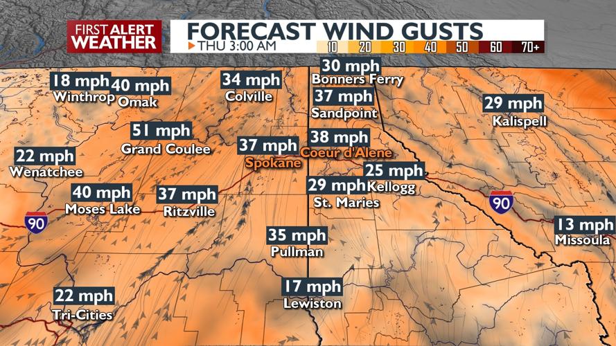 ⚠️WIND ADVISORY: Wind gusts of up to 55 mph through early Thursday ...