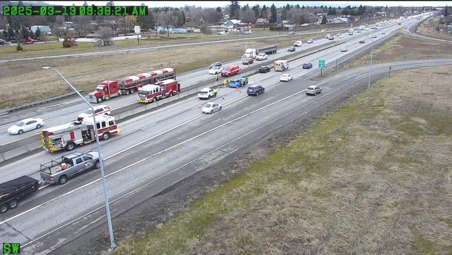 Crash cleared on I-90 westbound in Spokane Valley | News | kxly.com