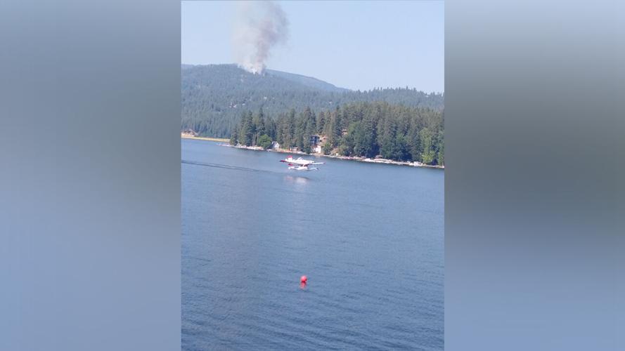 Brush fire burning in Newman Lake | Local News | kxly.com