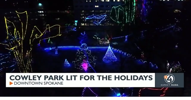 Cowley Park lit for the holidays | Video | kxly.com