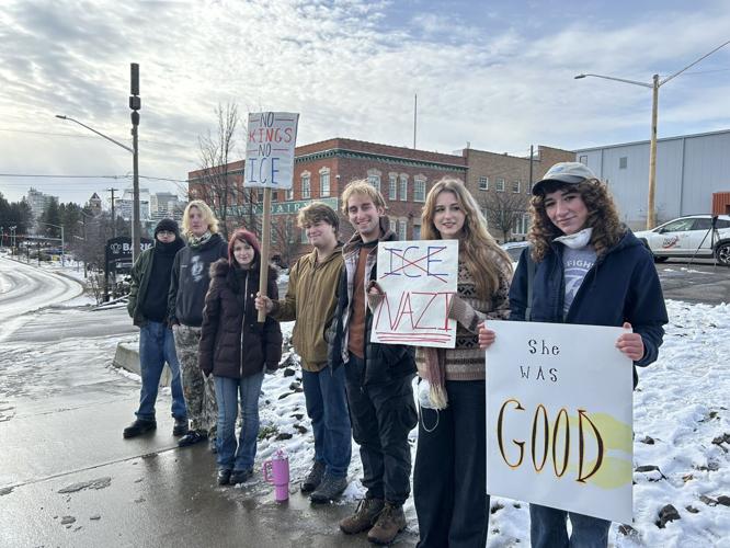 Protesters gather outside Spokane ICE office demanding justice | News ...