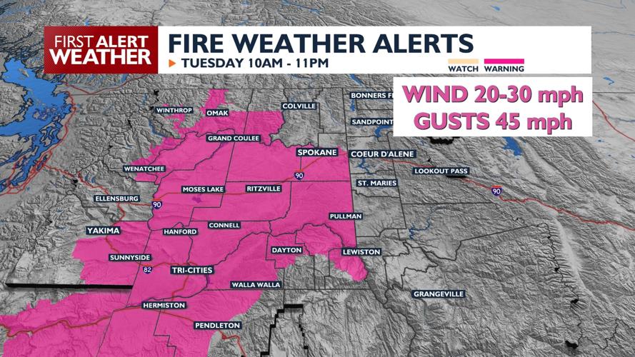 🚨Weather Alert Day: windy, hot and dry conditions will create critical ...