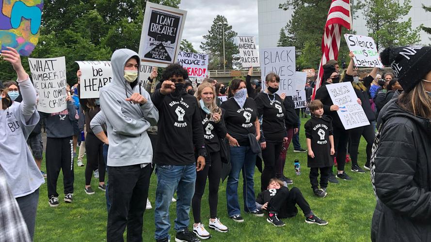 PHOTOS: Black Lives Matter holds protest in downtown Spokane | Local ...